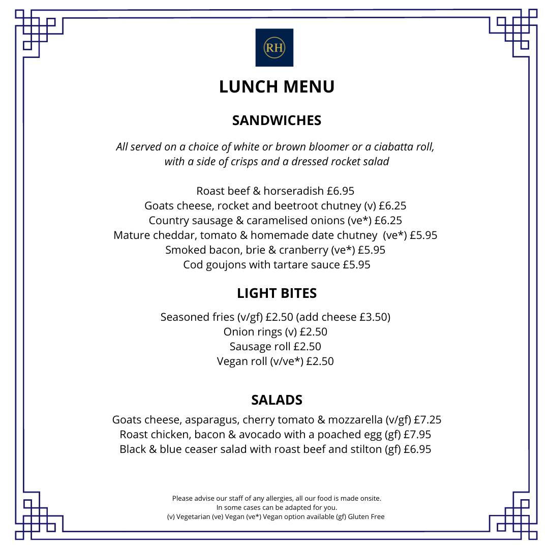 Menu at The Roundhouse Bar & Kitchen, Nottingham