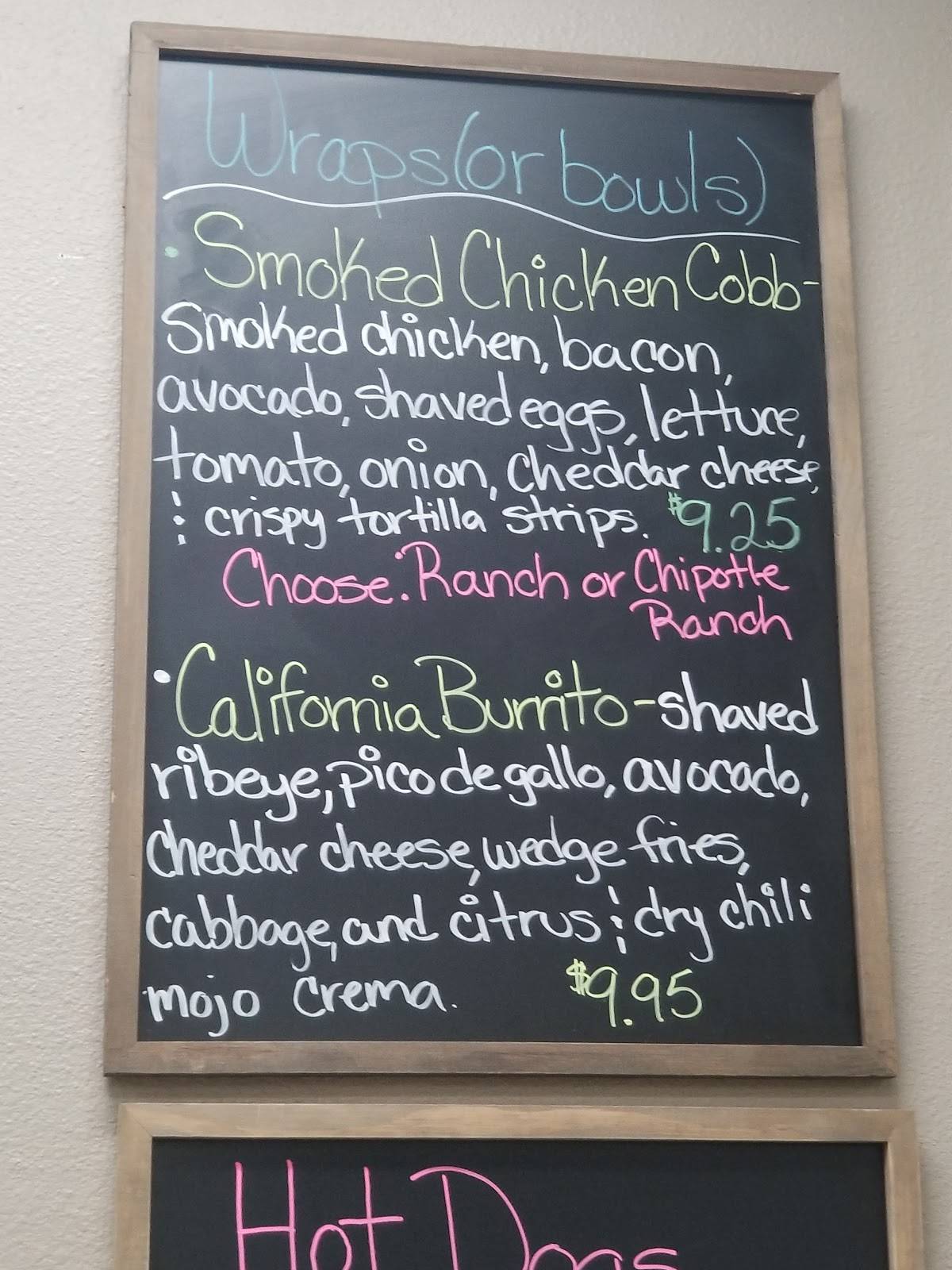 Menu at The Salty Pickle restaurant, Coalinga