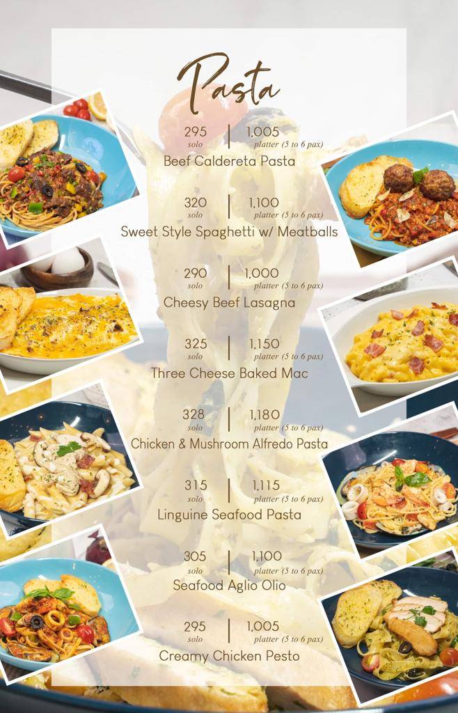 Menu at The Taste of Czaczacza Cafe, Marikina