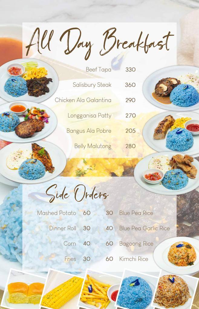 Menu at The Taste of Czaczacza Cafe, Marikina