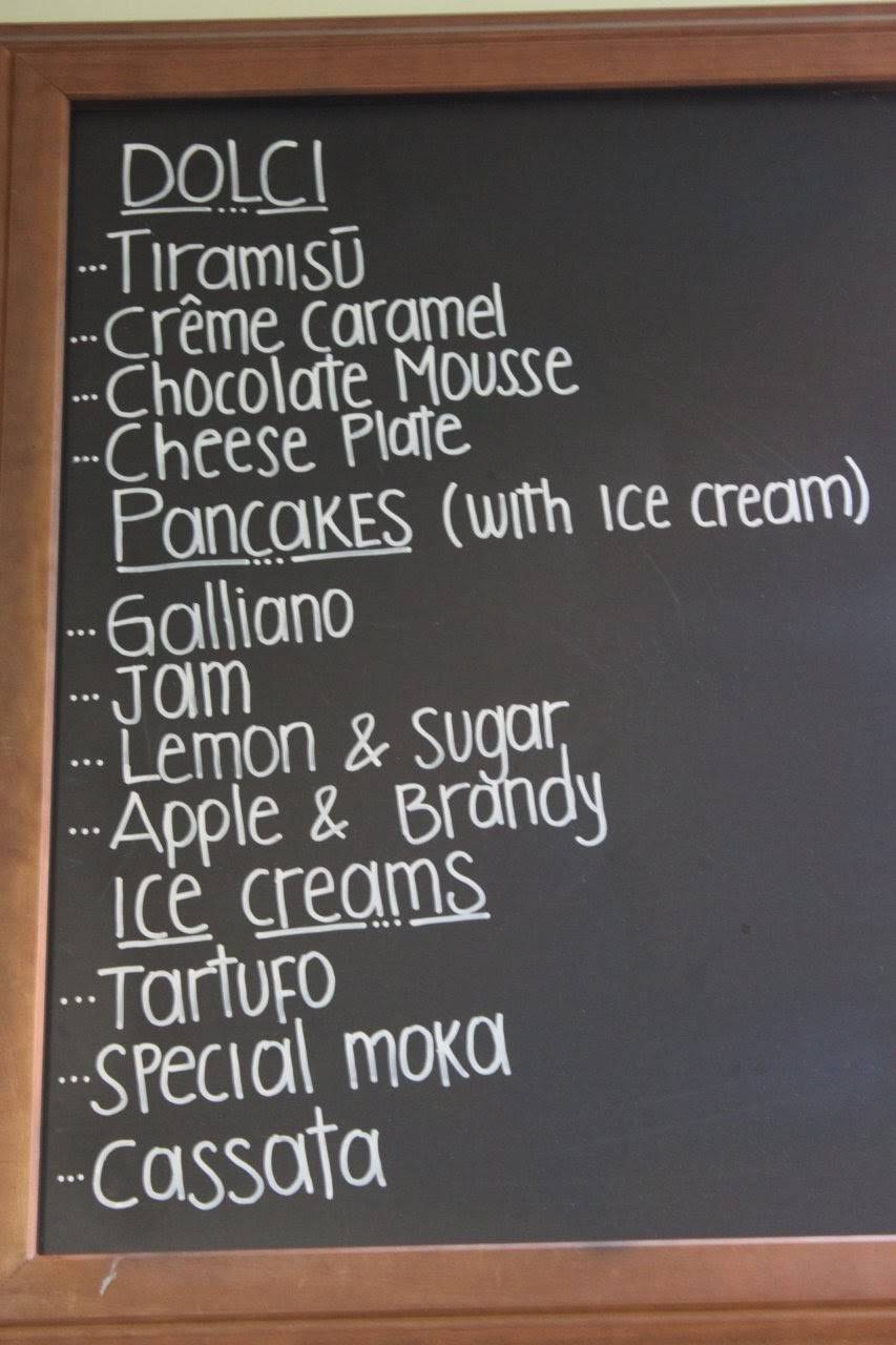 Menu at The Waiters Restaurant, Melbourne