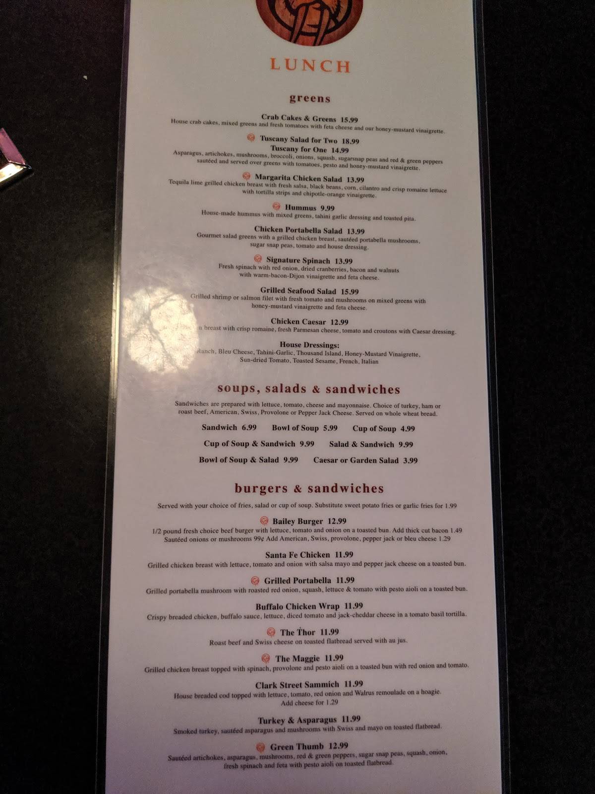 Menu at Walrus Restaurant, Bismarck