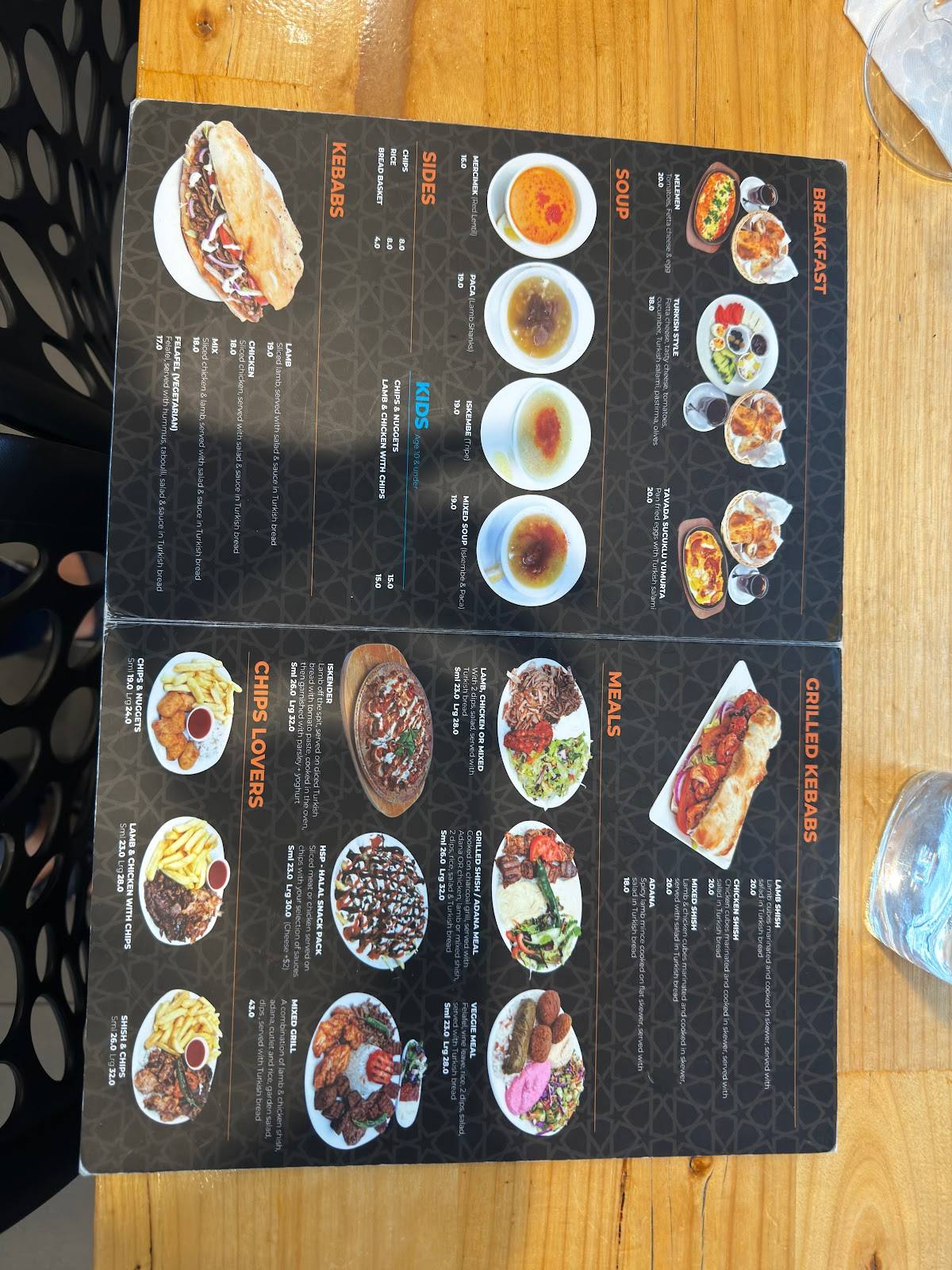 Menu at Melbourne Kebabs & Grill restaurant, Thomastown
