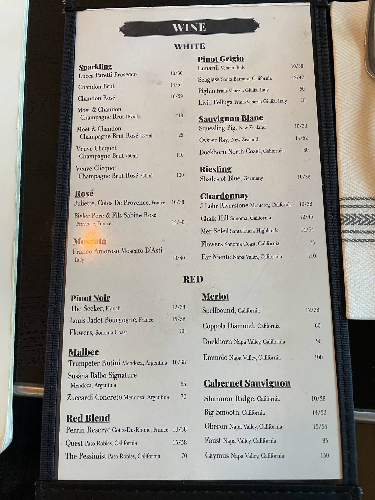 Menu at Tops Diner desserts, East Newark