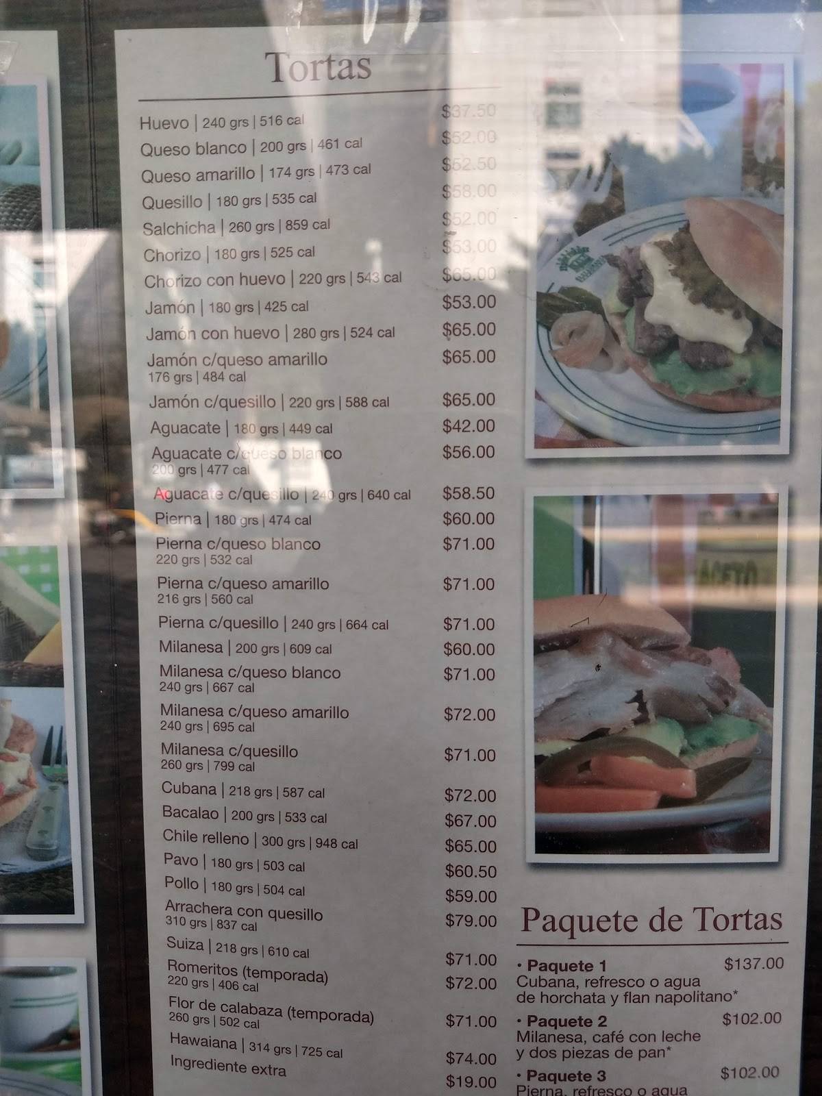 Carta del restaurante Tortas Don Polo, Ciudad del México, Cerrada Felix ...