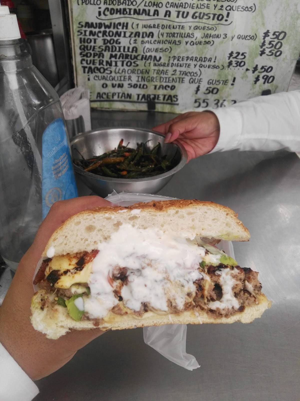 Carta del restaurante Tortas La Doña, Ciudad del México, Av. Magdalena s/n