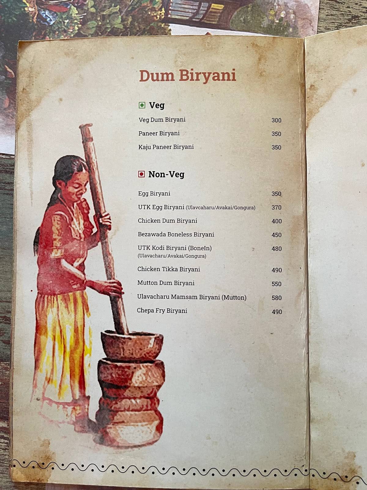 Menu at United Telugu Kitchens (UTK), Vijayawada