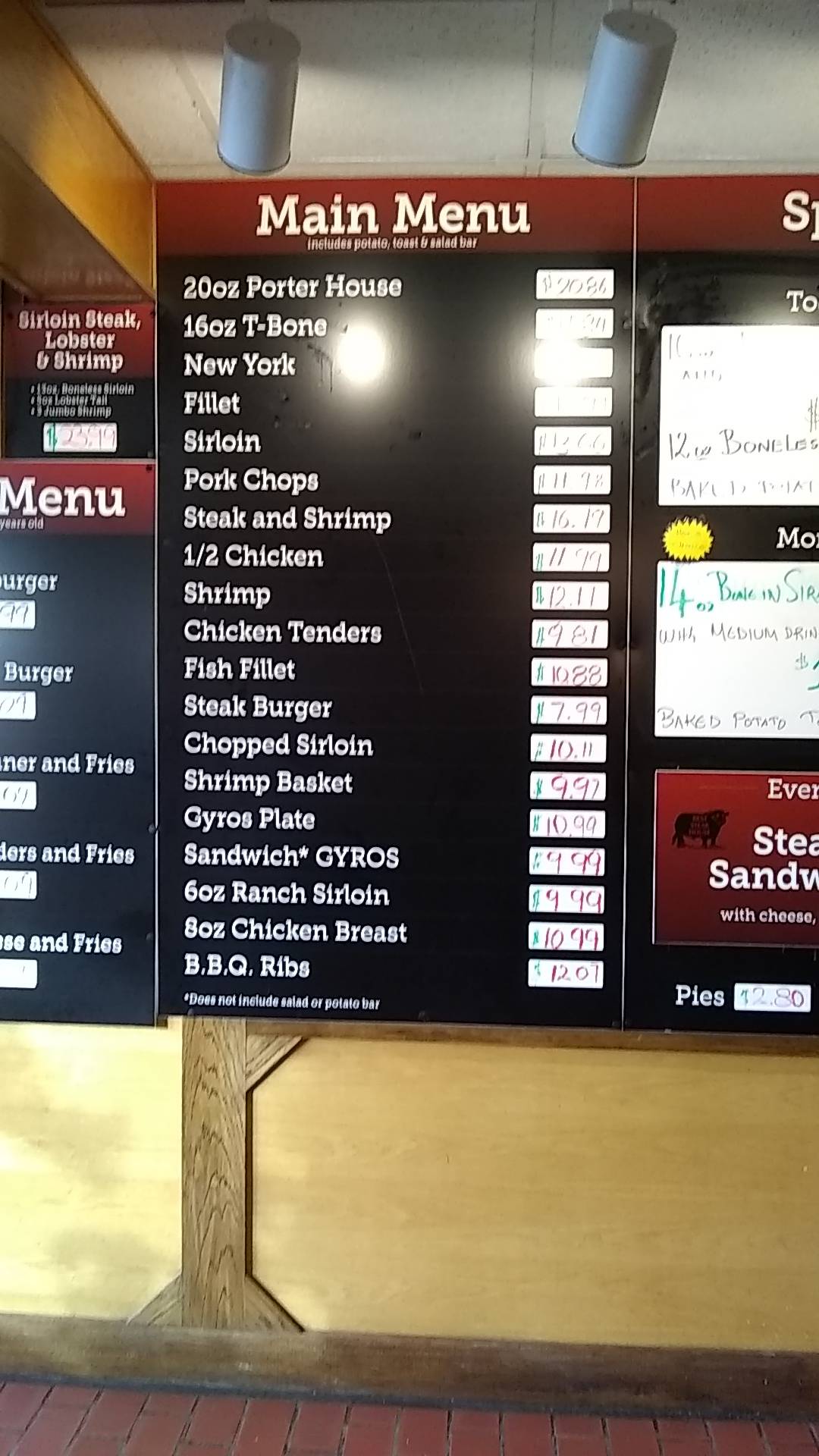 Menu at The Best Steak House- White Bear Ave steakhouse, Saint Paul ...