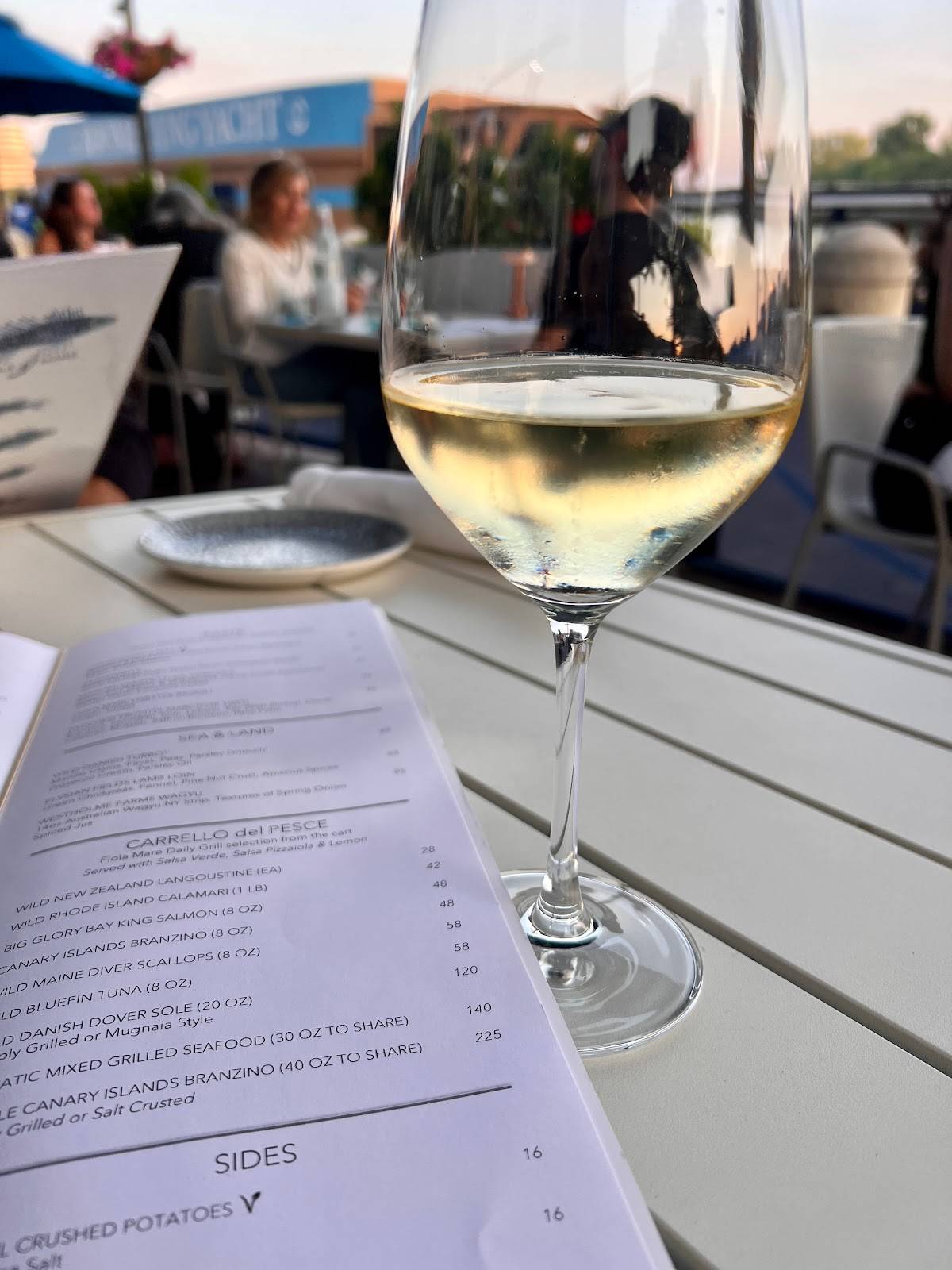 Menu at Fiola Mare pub & bar, Washington