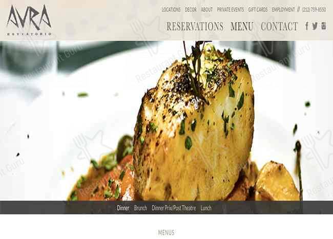 Menu at Avra 48th Street restaurant, West New York, 141 E 48th St