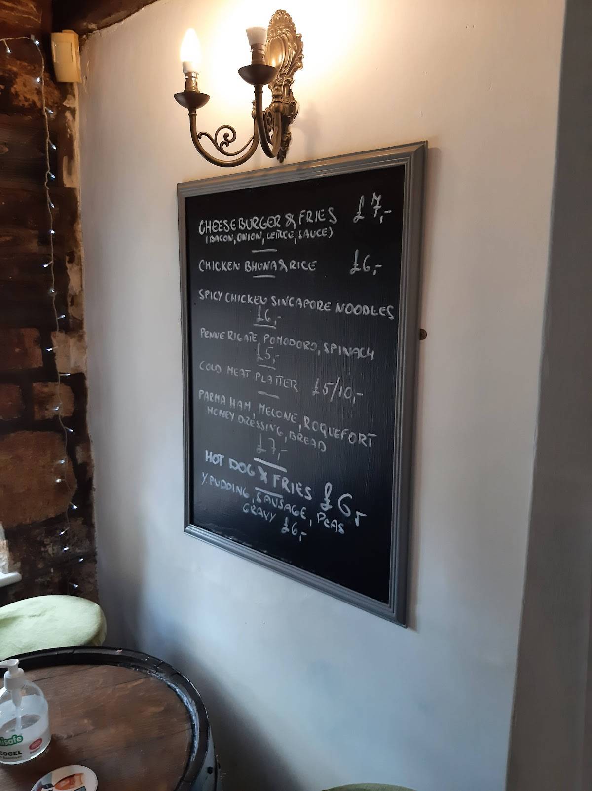 Menu at Wheatsheaf Inn pub & bar, Badsey