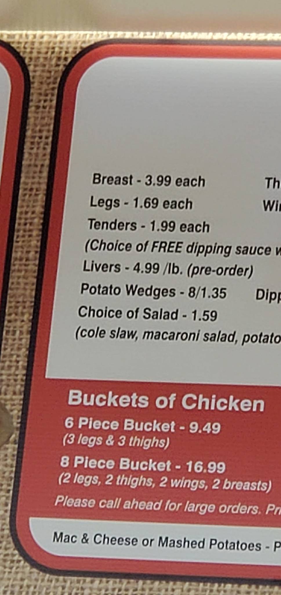 Menu at Windy Knoll Farm Market & Creamery restaurant, Chambersburg