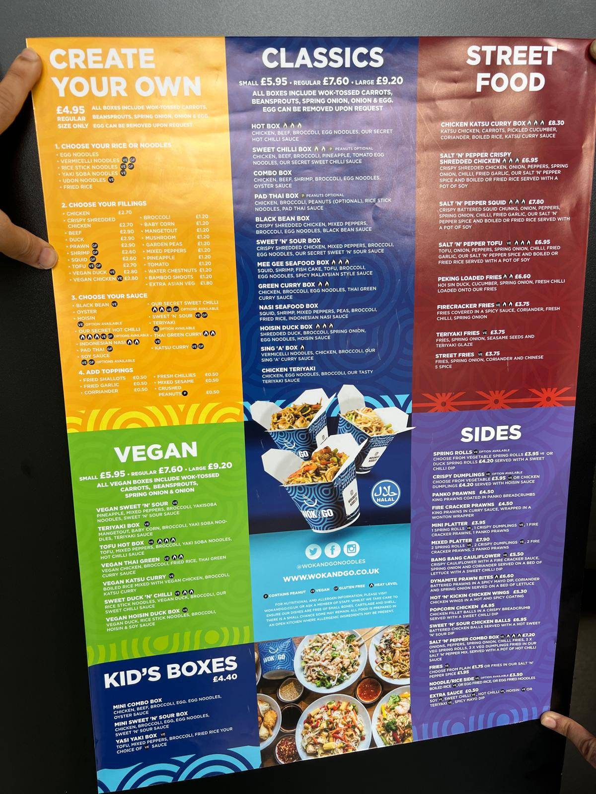 Menu at Wok and Go Canning Town restaurant, London