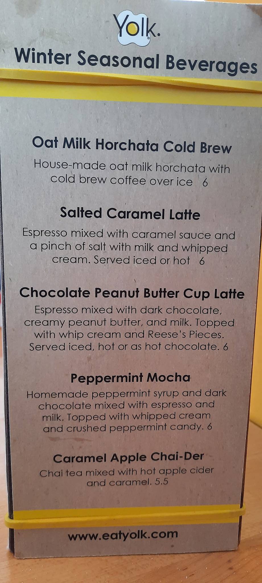Menu at Yolk - Oak Park/River Forest restaurant, River Forest