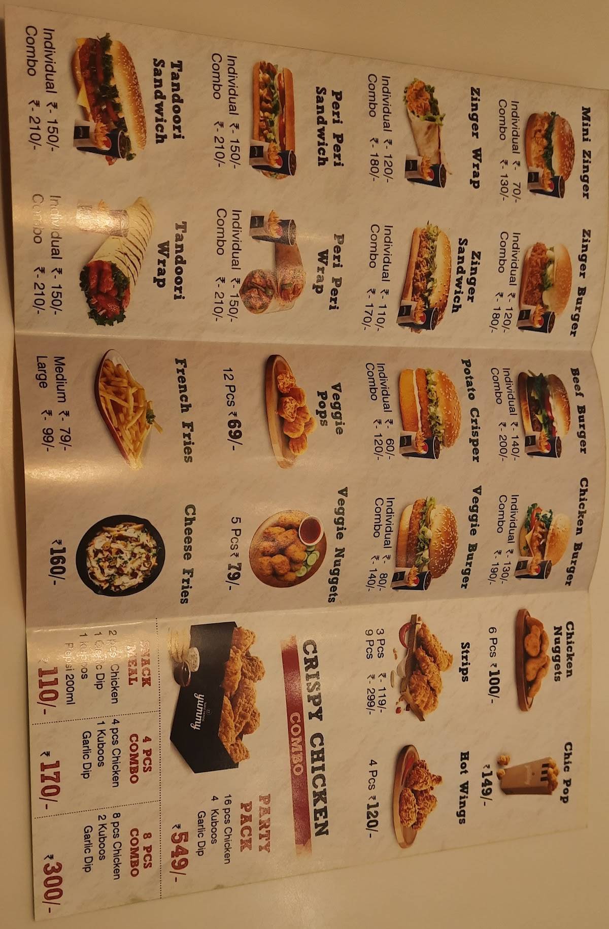 Menu at Yummy Fried Chicken Karaparamba, Kozhikode