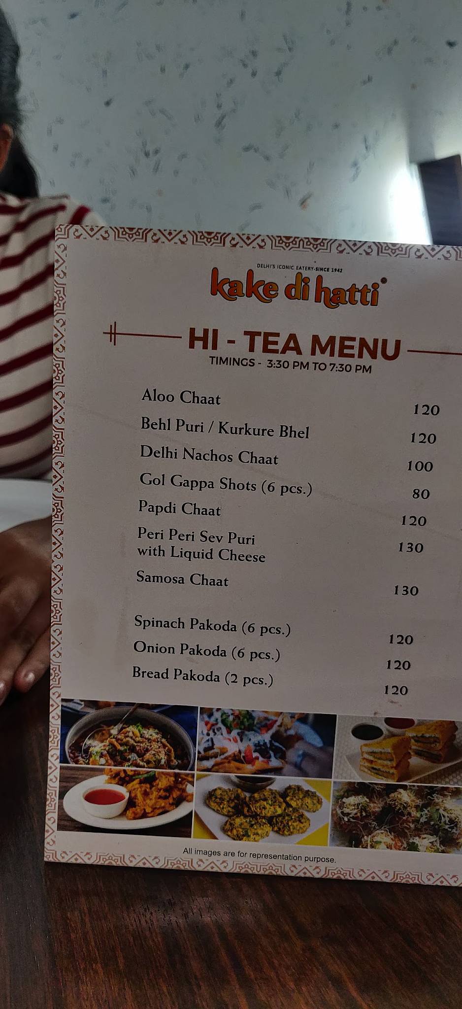 Menu at kake di hatti kanakpura road, Bengaluru