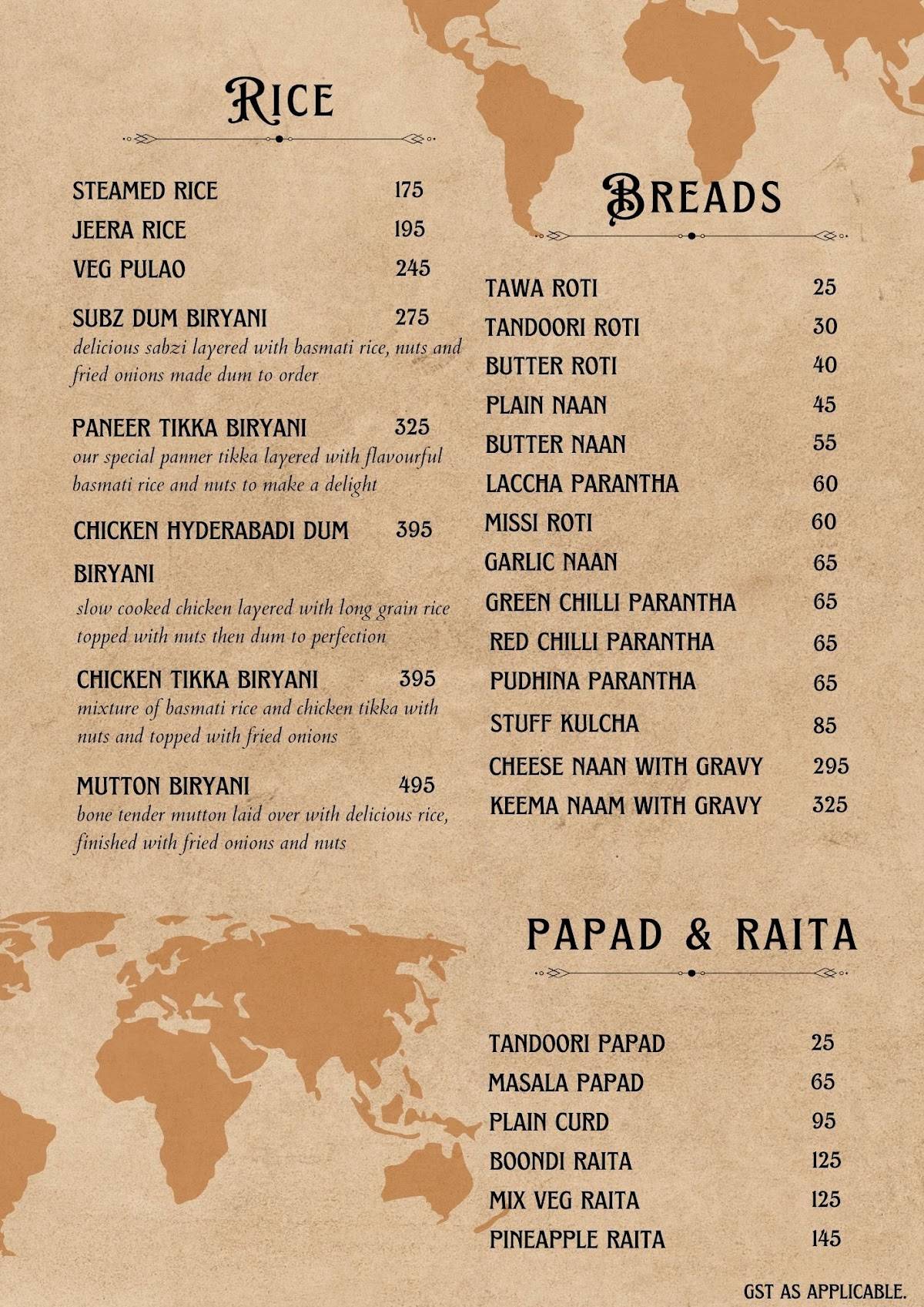 Menu at The Weekend by Caked : Your Go-To Restaurant & the Best Food in ...