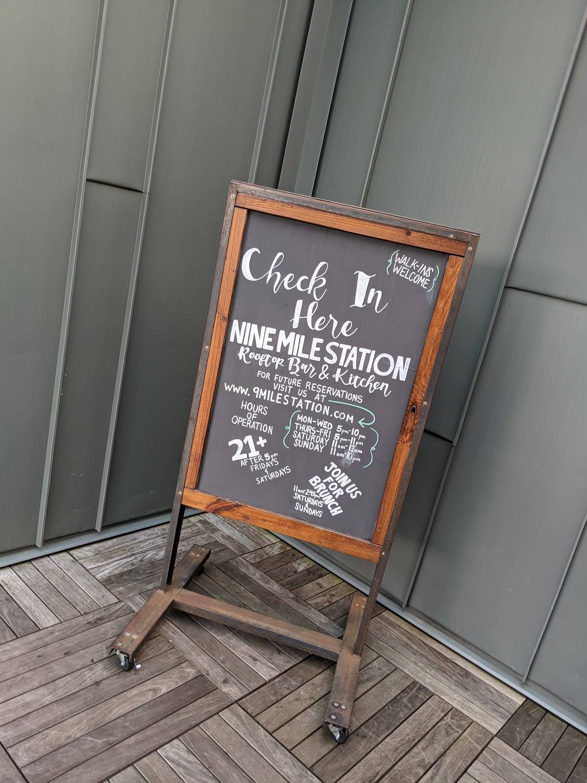 Menu at 9 Mile Station pub & bar, Atlanta, Ponce City Market