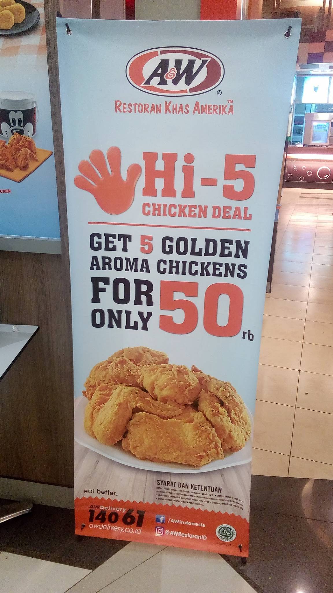 Menu at A&W Restoran - Mall Of Indonesia restaurant, North Jakarta