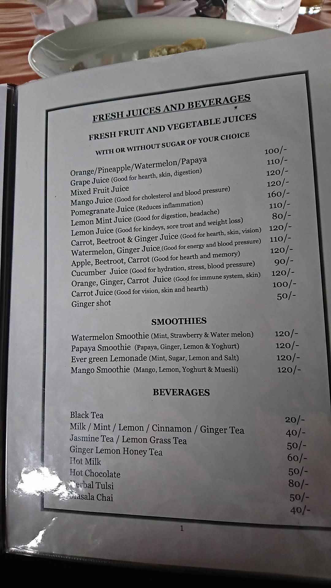 Menu at ABBA Restaurant & Everest German Bakery Varkala, Varkala