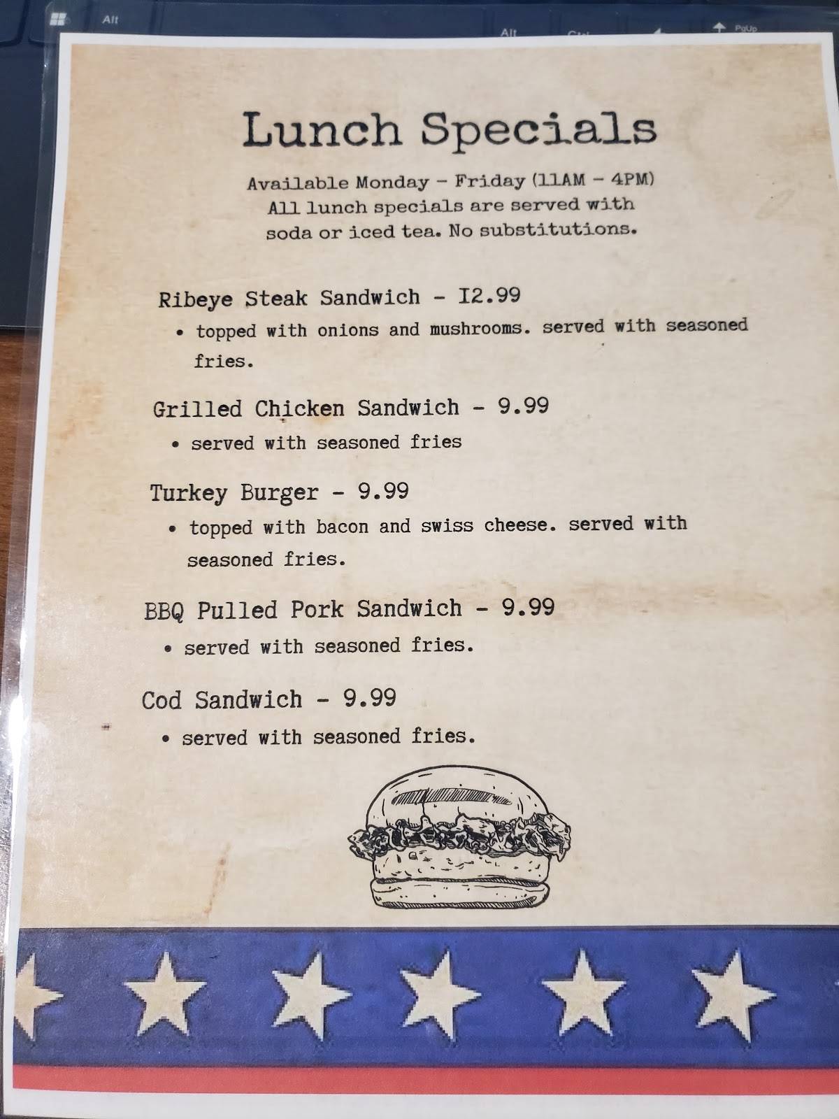 Menu at American Table Family Restaurant, Washington