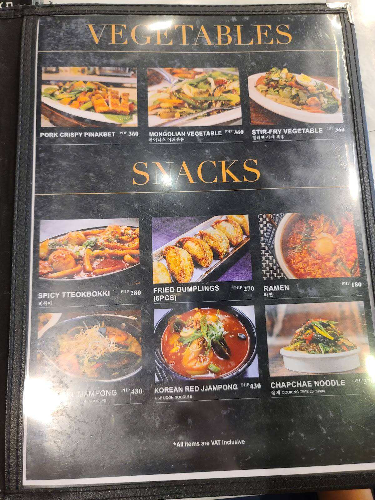 Menu at 52Stone Family Restaurant, Angeles, Fil-Am Friendship Hwy
