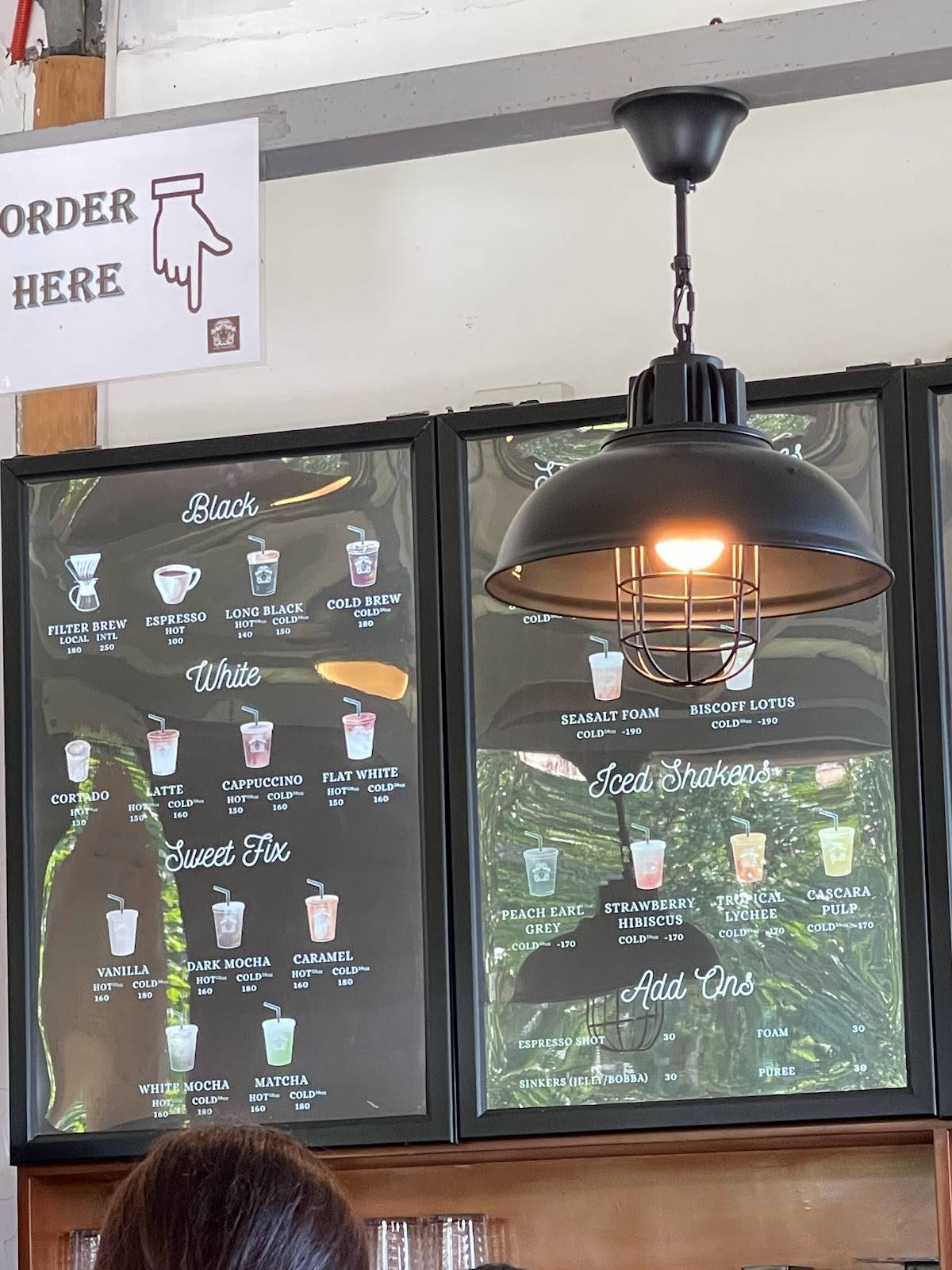 Menu at Kape Sinukuan cafe, Arayat
