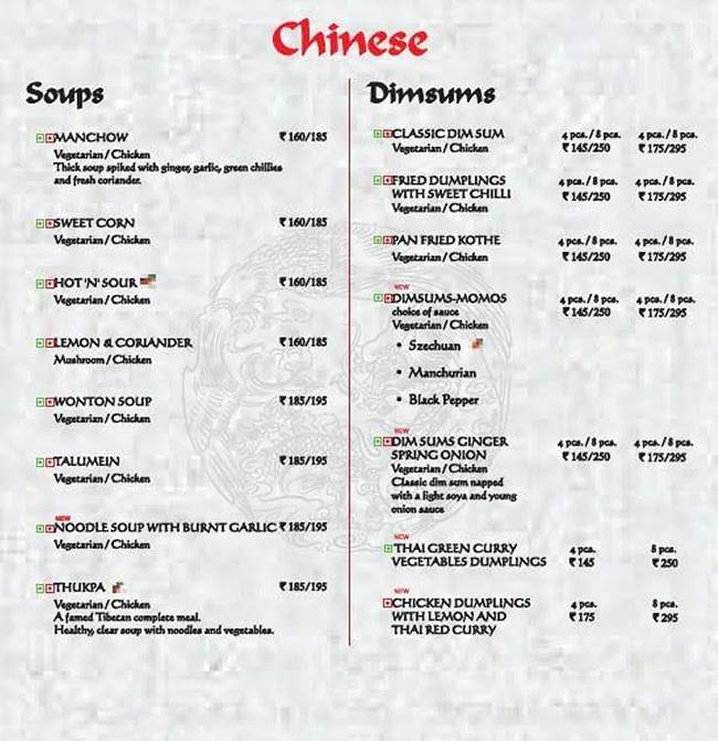 Menu at BERCOS, GAUR CITY MALL, Greater Noida