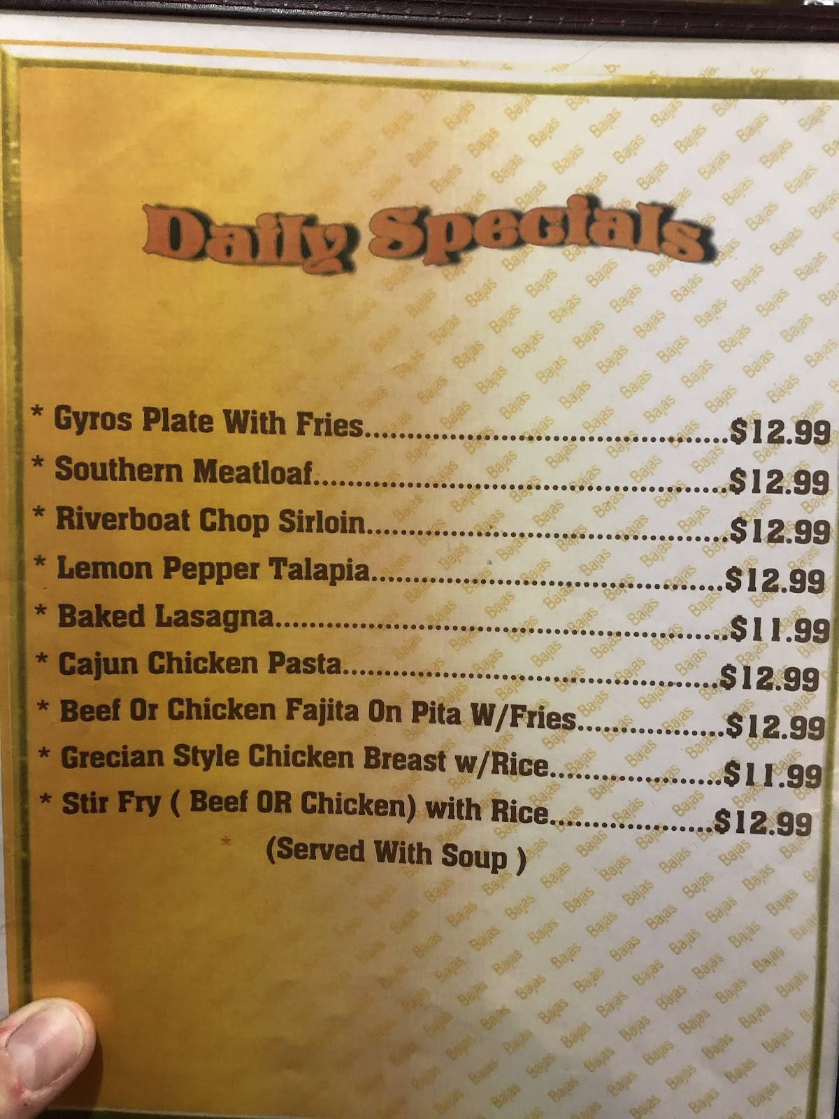 Menu at Baja Restaurant, Lakes of the Four Seasons
