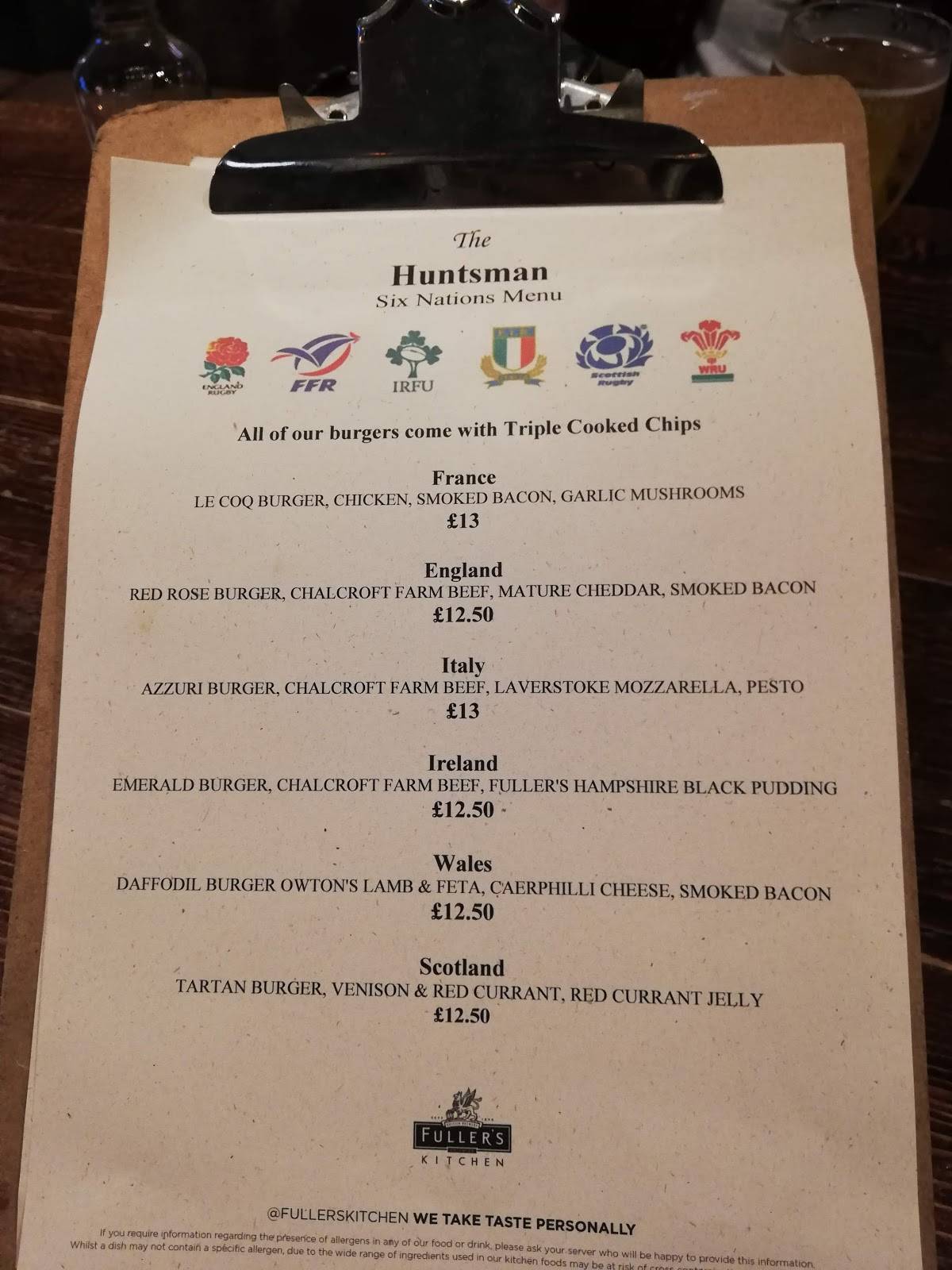 Menu at The Ale House pub & bar, Bath