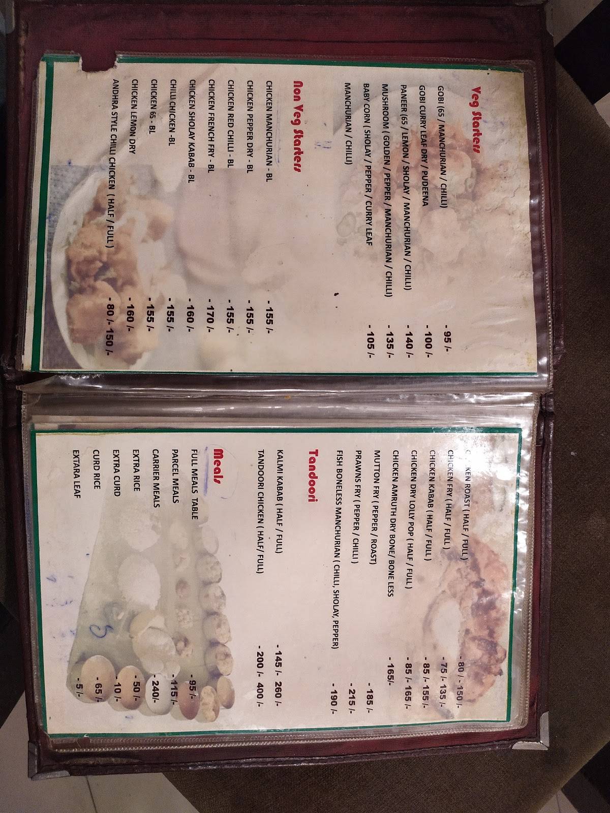 Menu at Amrutha Restaurant, Bengaluru, 31/32