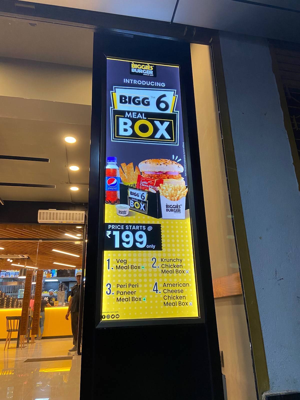 Menu at Biggies Burger: AECS Layout, Bengaluru