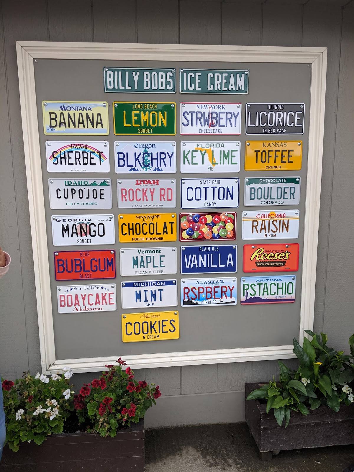 Menu at Billy Bob's restaurant, Halton East