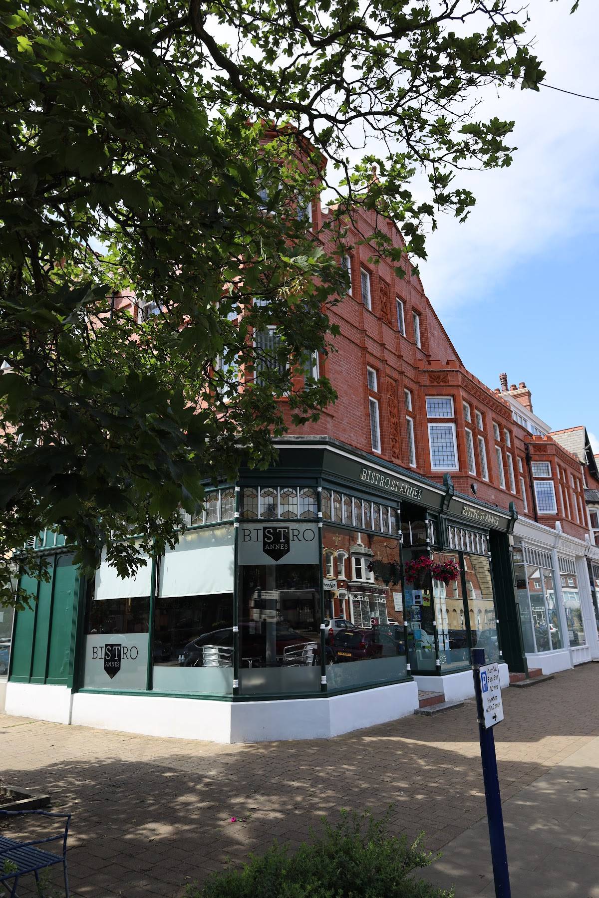 Menu at Bistro St Annes cafe, Lytham Saint Annes