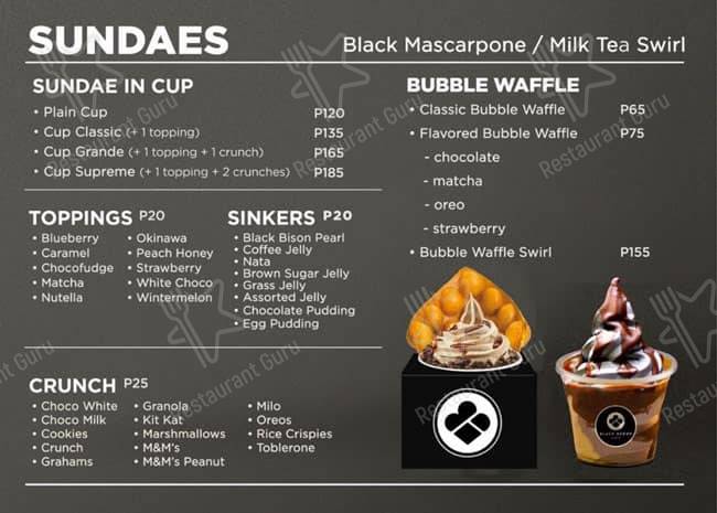 Menu at Black Scoop Cafe, Quezon City, Tomas Morato Avenue Corner Scout ...
