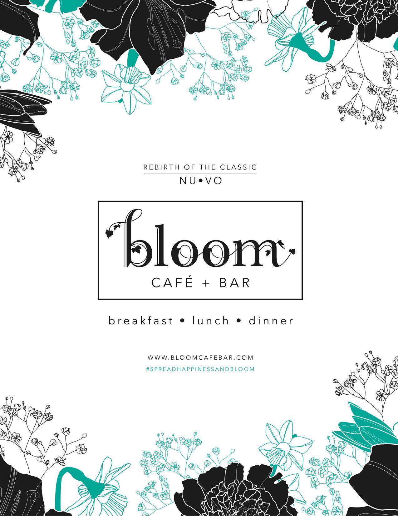 Menu at Bloom Cafe + Bar, Makati