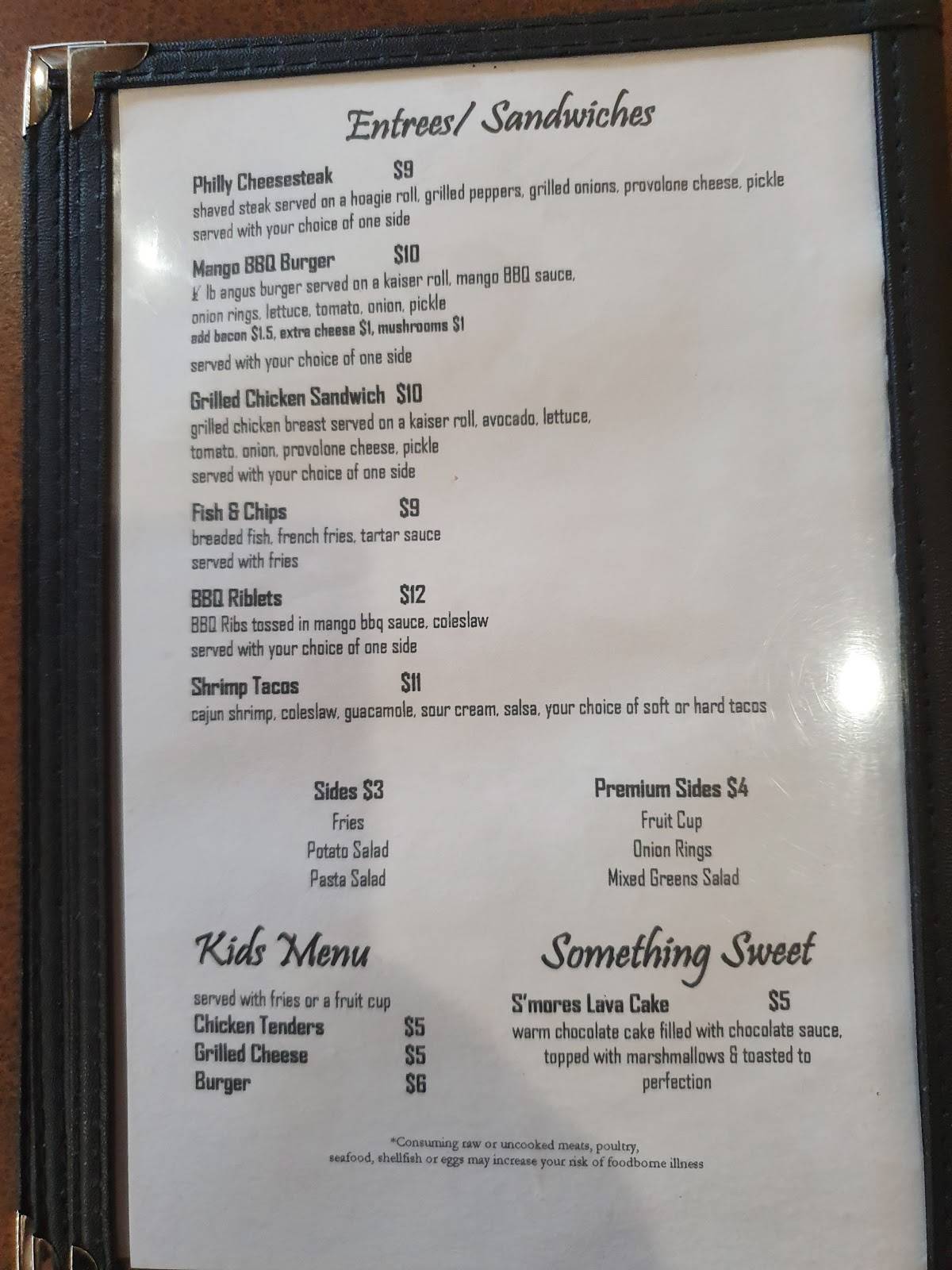 Menu at Boardwalk Buffet Restaurant, Orlando