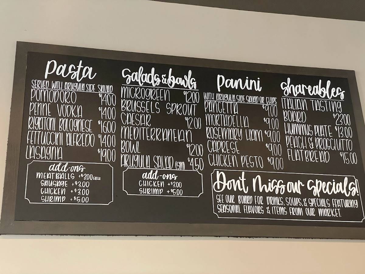 Menu at Bonfatto's Italian Market & Corner Café cafe, Bellefonte, 401 W ...