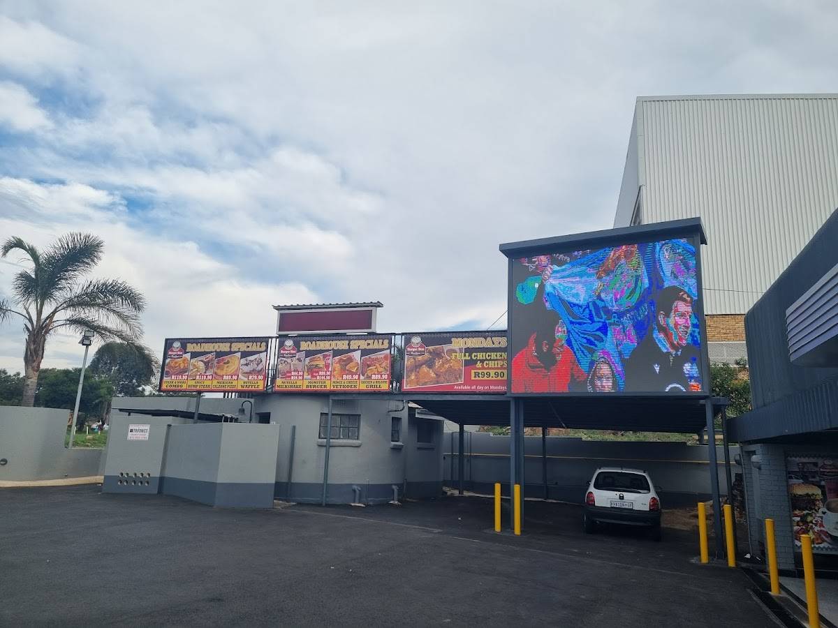 Menu at Burger Box Roadhouse restaurant, Krugersdorp, Gauteng