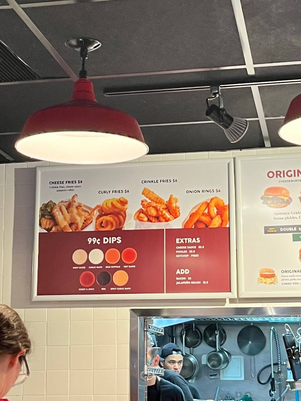 Menu at Burger Drops restaurant, Toronto
