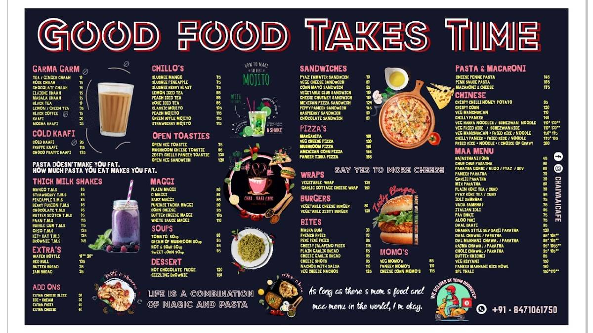 Menu at CHAI VAAI CAFE PRAYAGRAJ, Allahabad