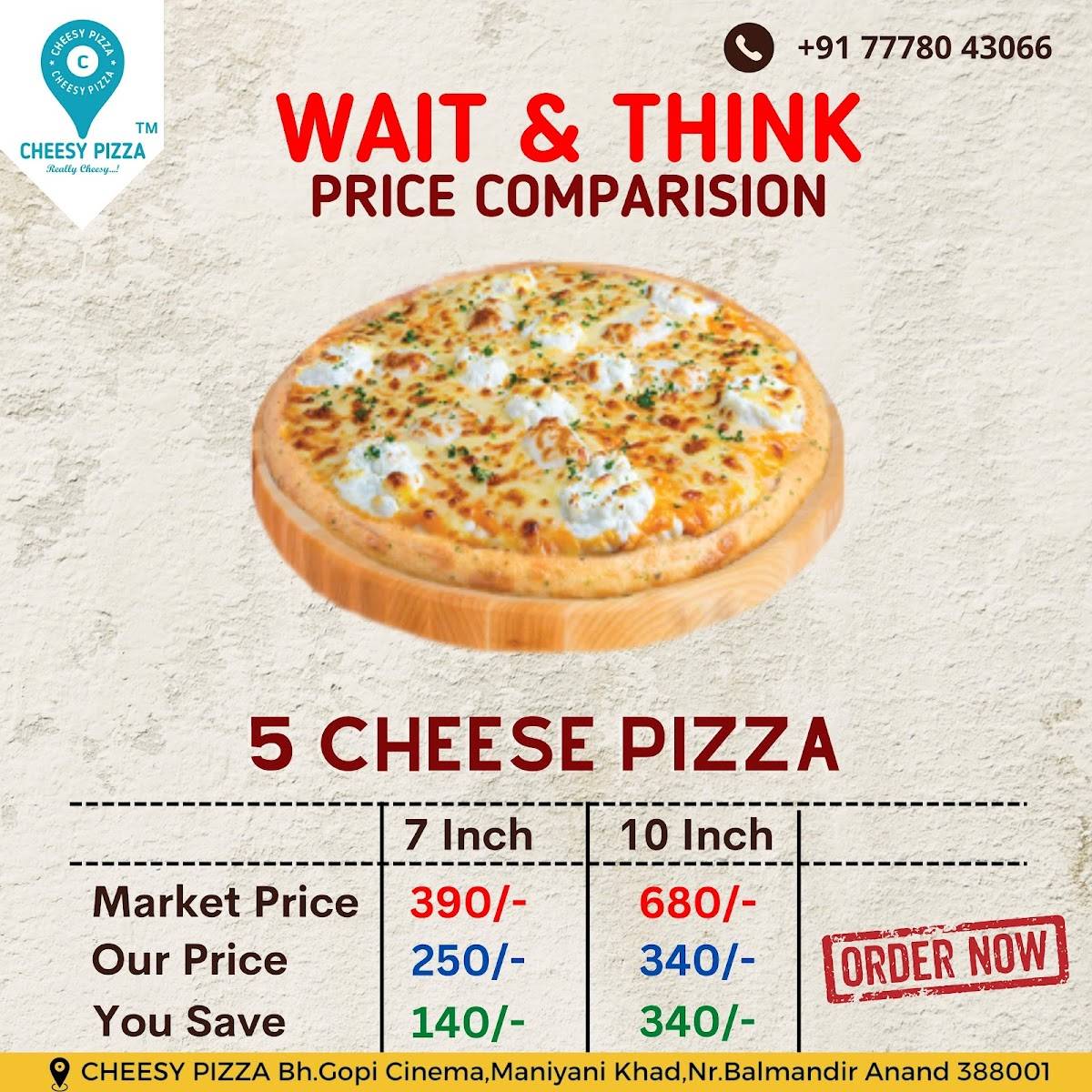 Menu at CHEESY PIZZA, Anand
