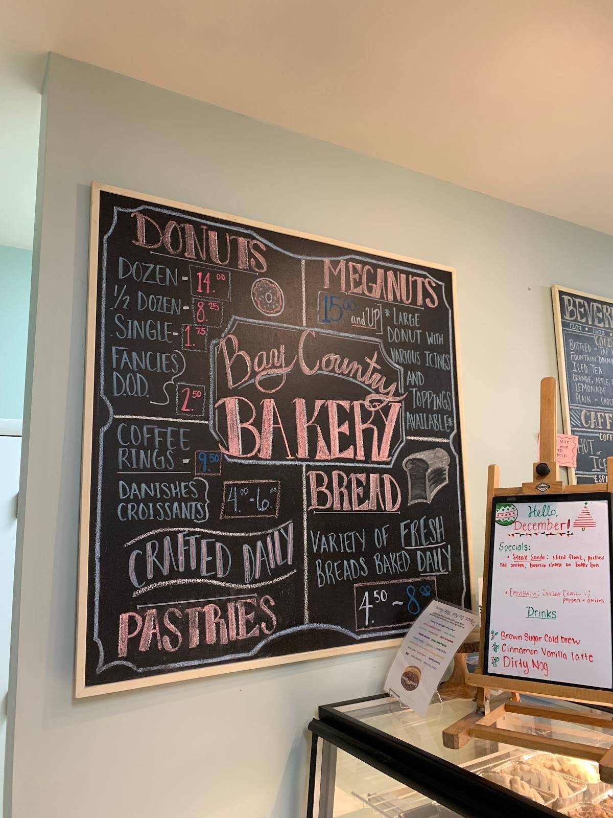 Menu at Bay Country Bakery, Cambridge