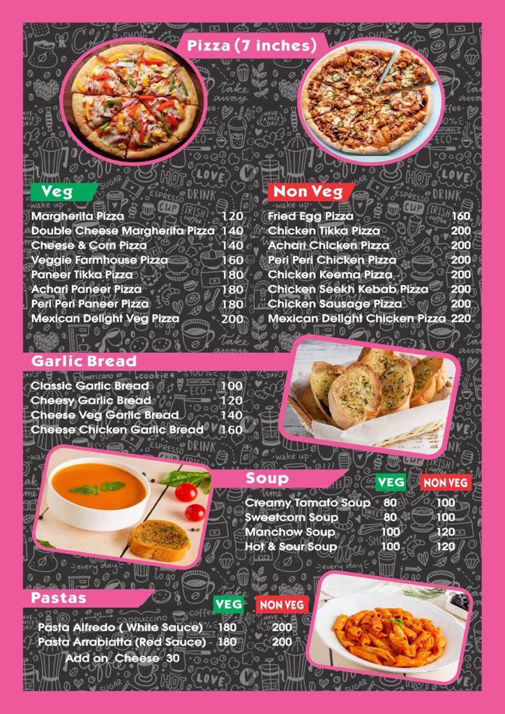 Menu at Cafe Indulge, Bengaluru