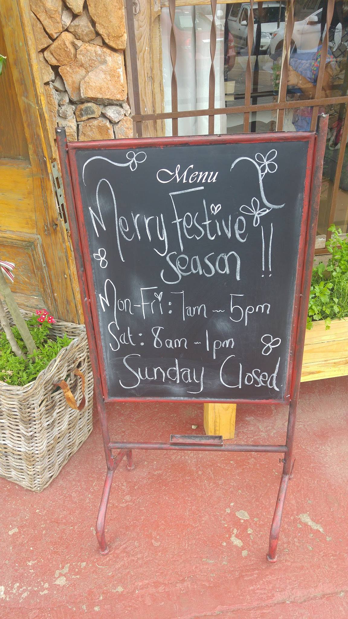 Menu at Die Melkstal cafe, Rustenburg, 188 Kock St