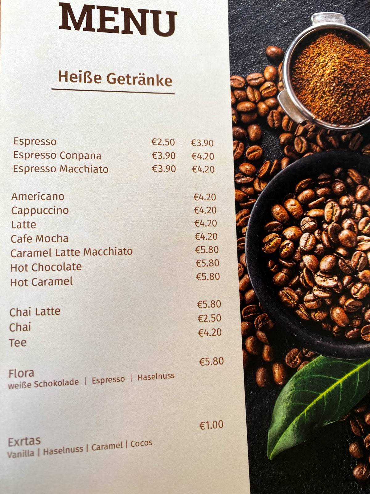 Carta de Flora café lounge, Viena