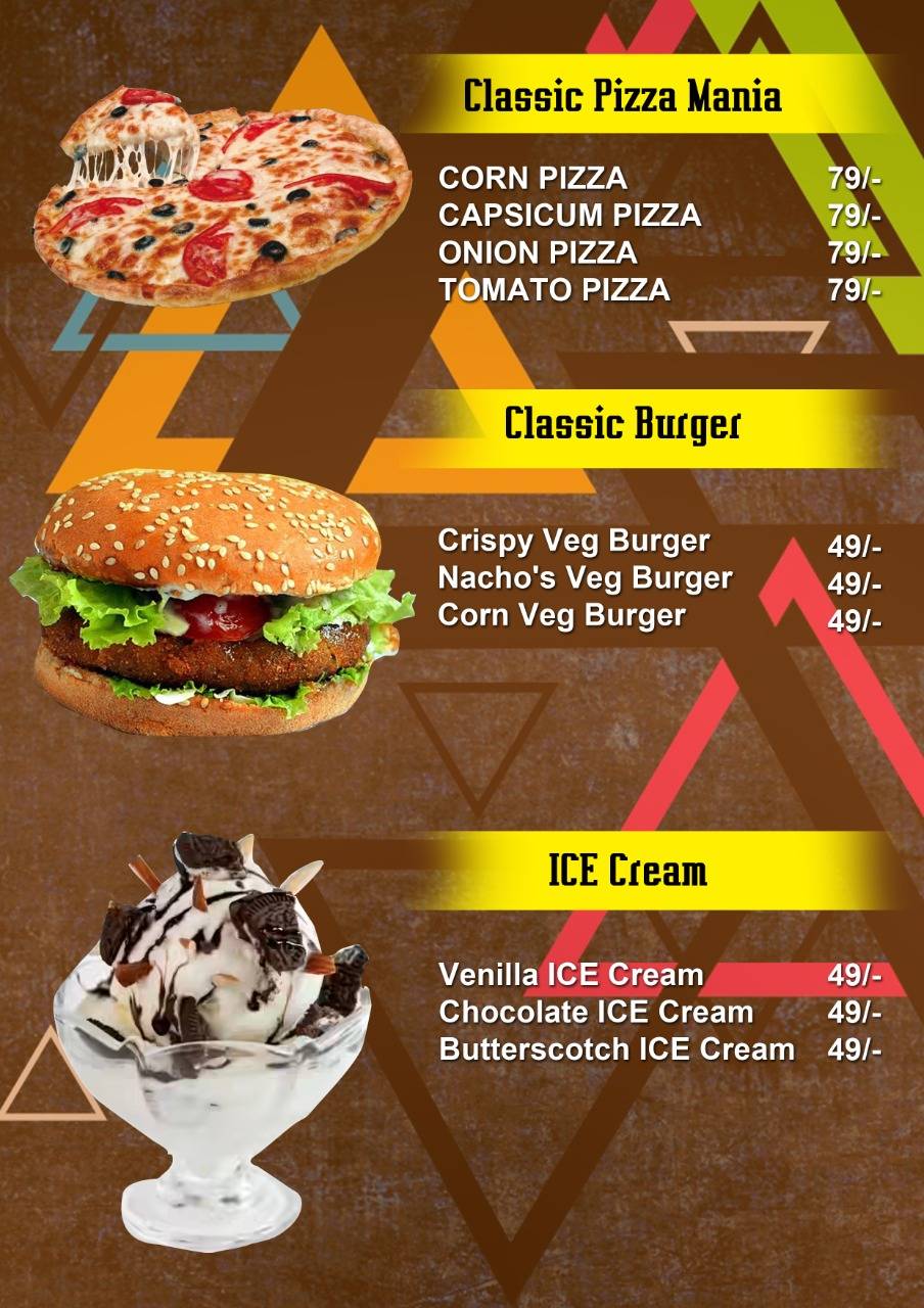 Menu at Happy coffee day, Dharwad