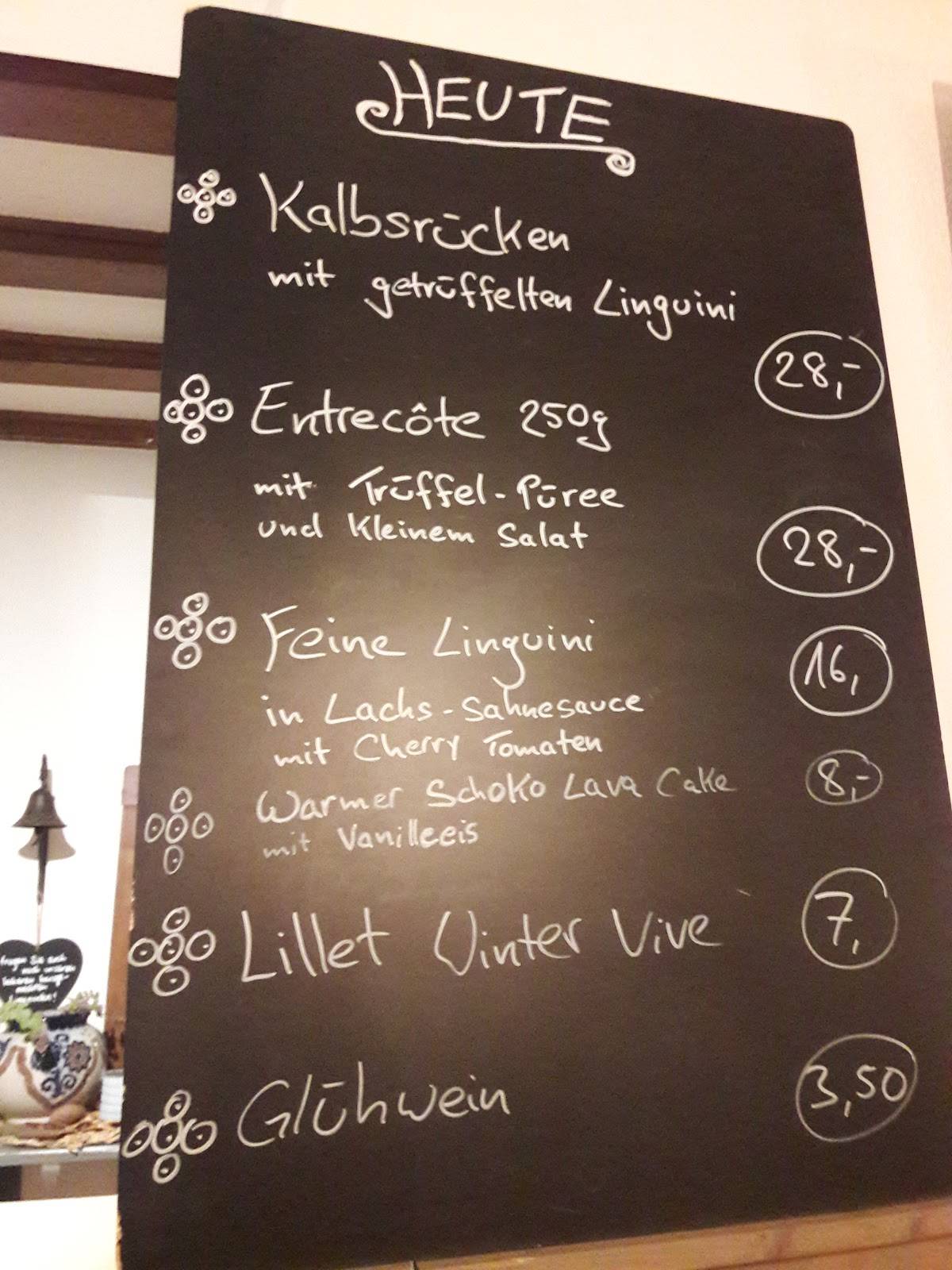 Speisekarte von Zum grünen Baum cafe, Modautal