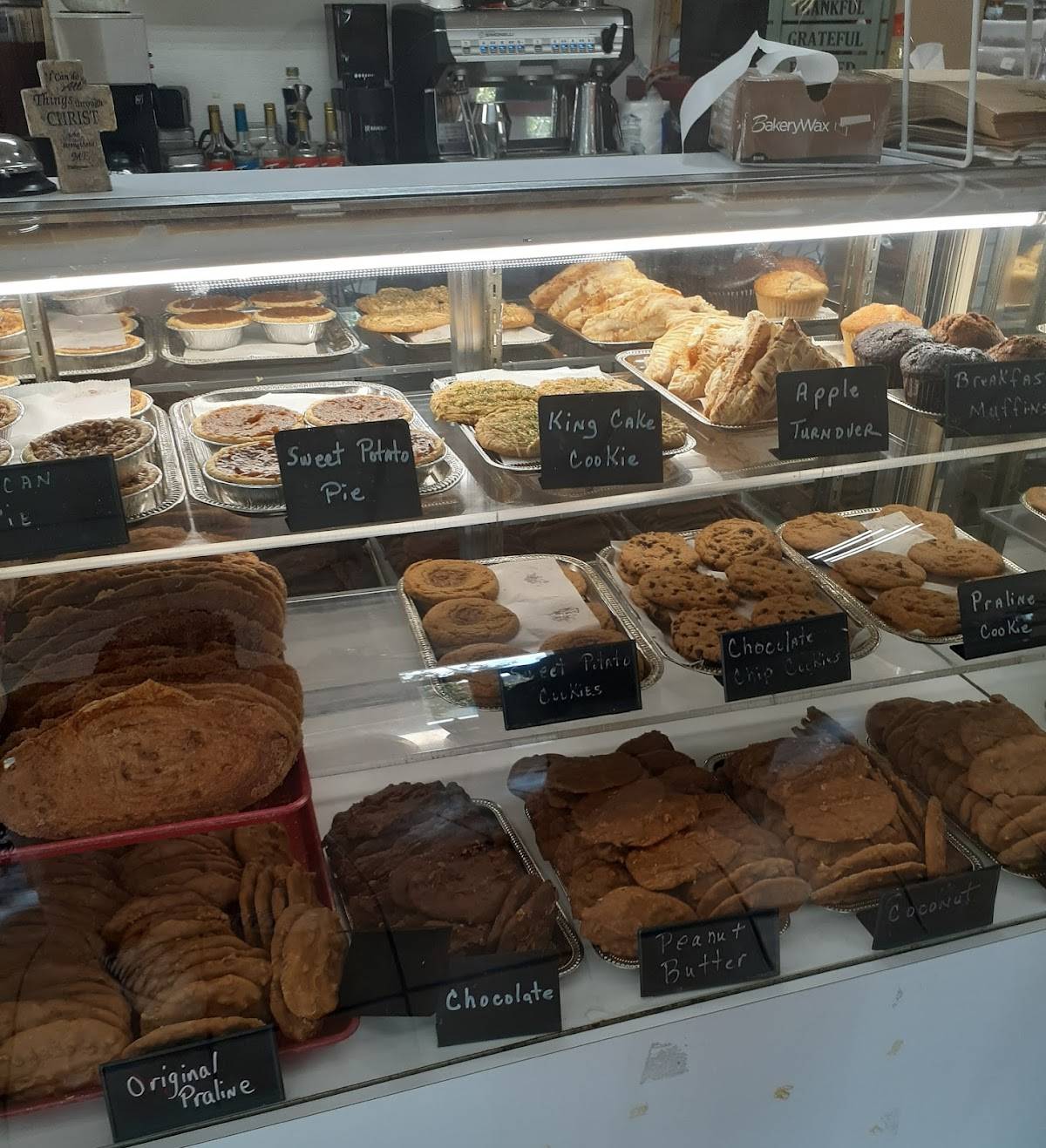 Menu at Loretta's Authentic Pralines cafe, New Orleans, N Rampart St