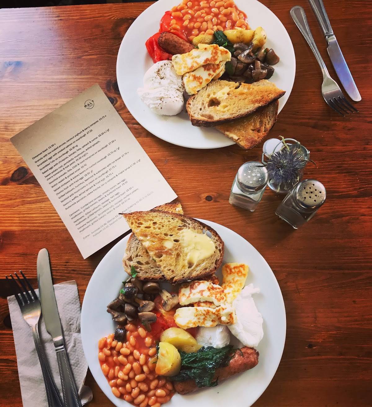 Menu at Malt Cafe, Worthing
